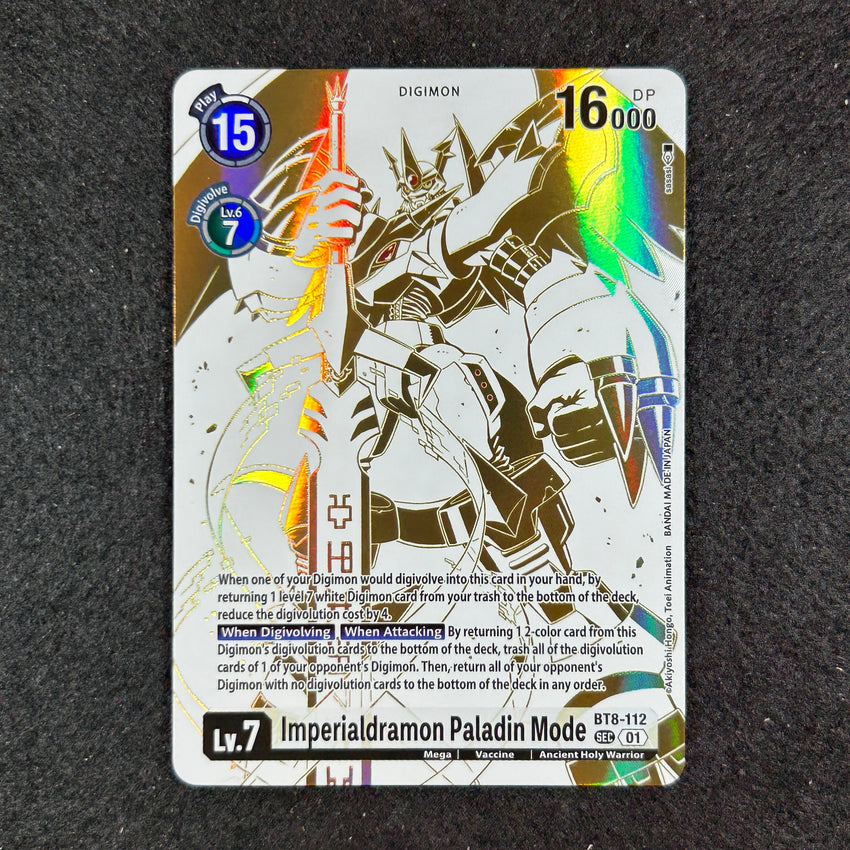 Imperialdramon Paladin Mode Bt8-112 - Bt14 Blast Ace Ghost Parallel Se ...