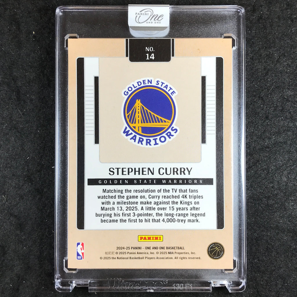 2024-25 One and One STEPHEN CURRY One and One Milestones 1/40 #14 ...