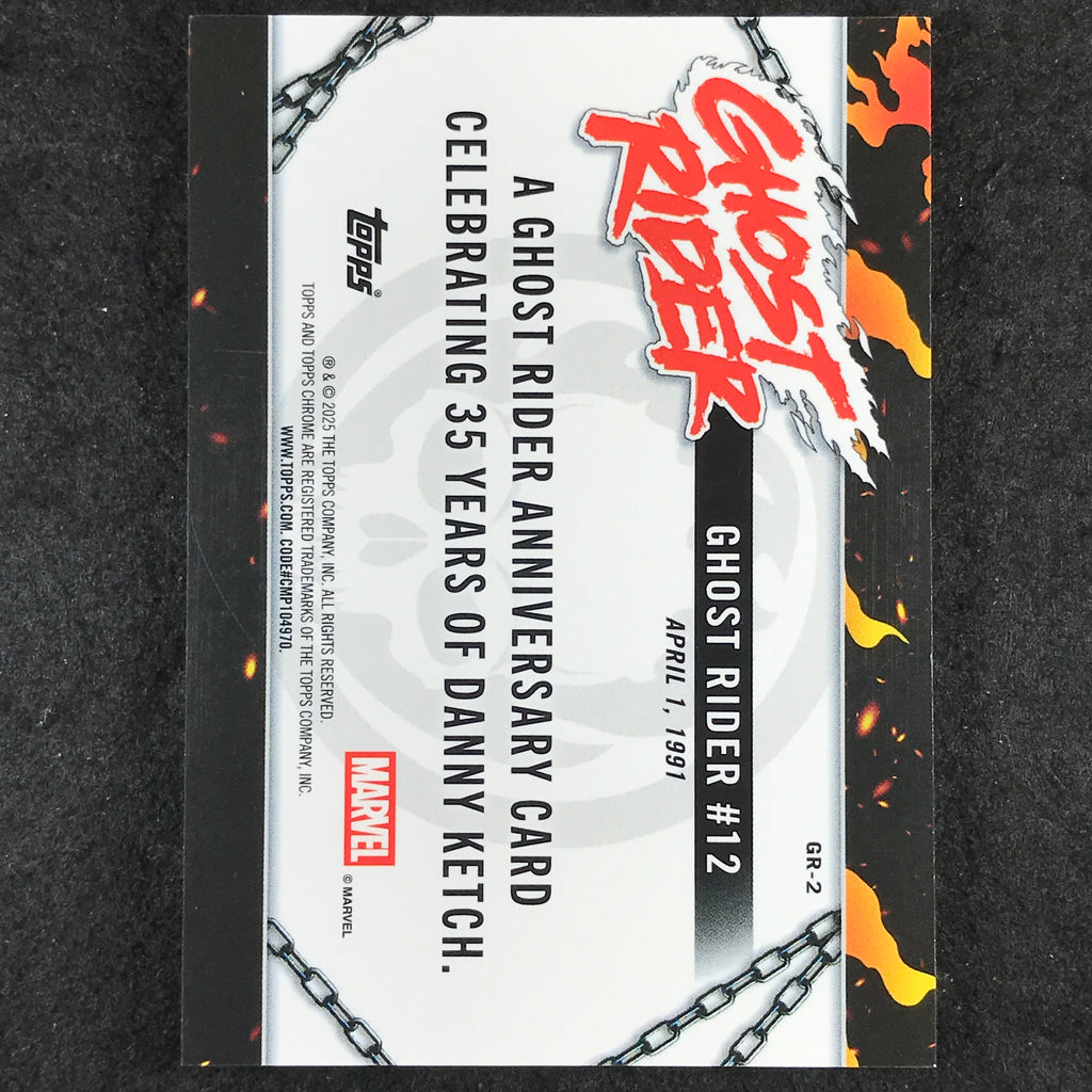 2025 Topps Chrome Marvel GHOST RIDER 35 Years of Ghost Rider SSP 1/10 ...