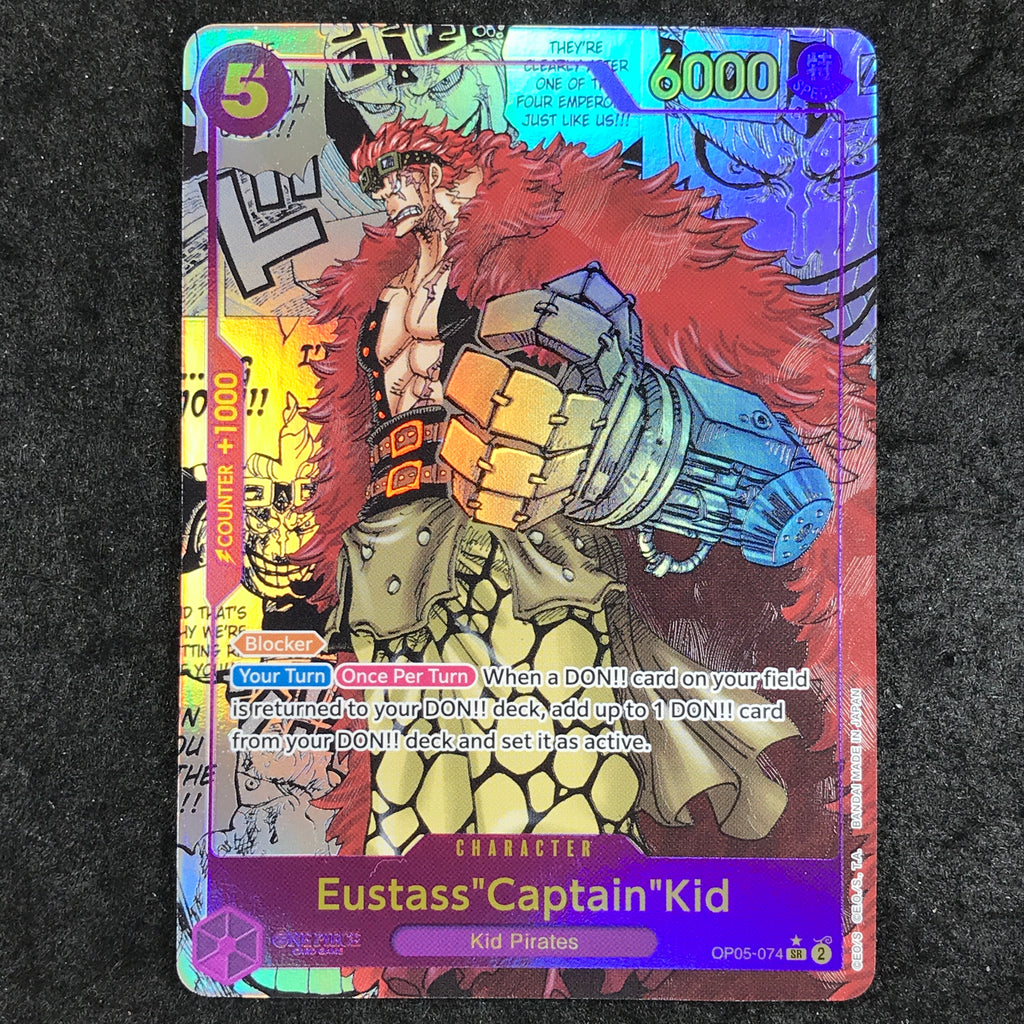 (A) [MANGA RARE] Eustass"Captain"Kid - OP05-074 - SR OP05 Awakening of ...