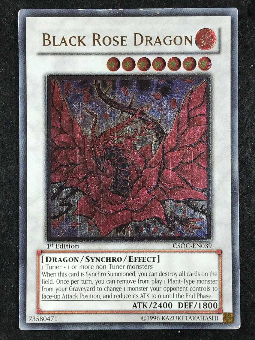 Ultimate Rare - Black Rose Dragon - CSOC-EN039 1st Edition (A) – Cherry ...