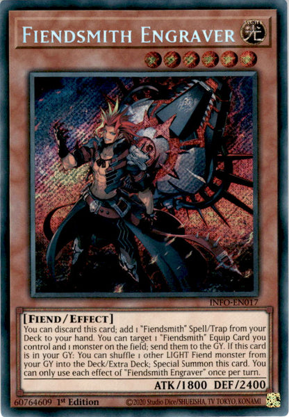 Fiendsmith Engraver - INFO-EN017 - Secret Rare 1st Edition – Cherry ...