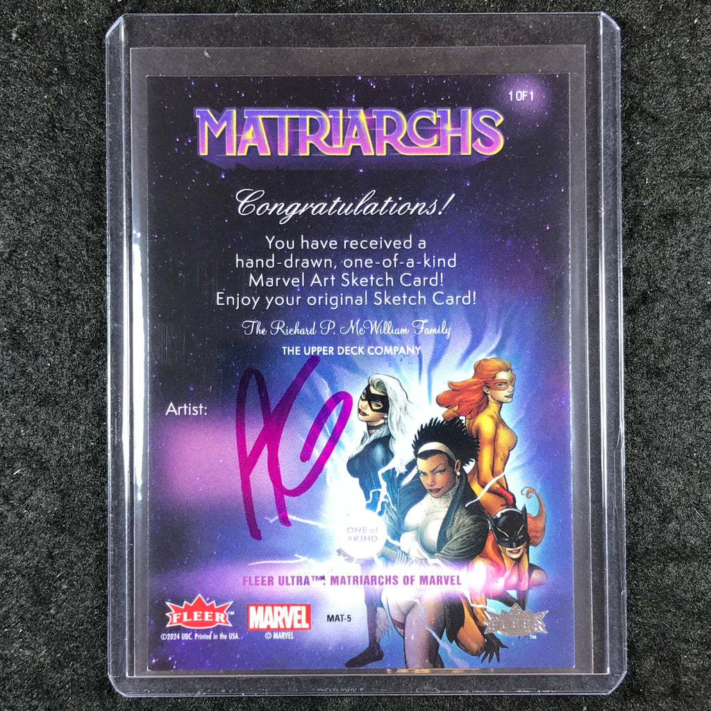 2024 Matriarchs of Marvel JEAN GREY Artist Sketch 1/1 ALLEN GENETA ...