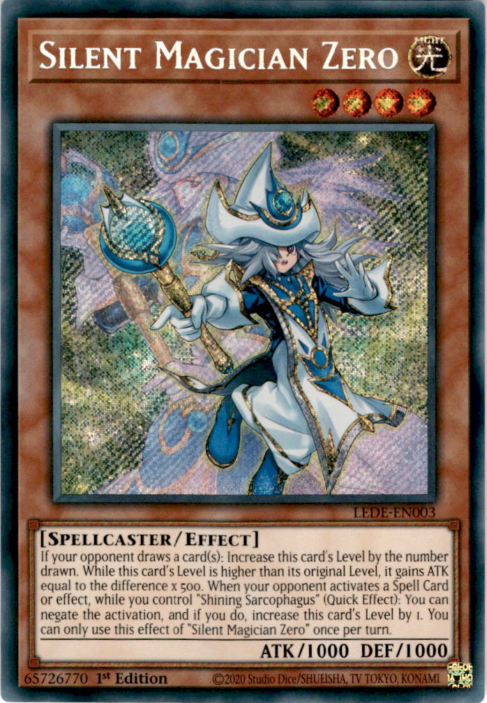 Silent Magician Zero - Lede-en003 - Secret Rare 1st Edition – Cherry Collectables