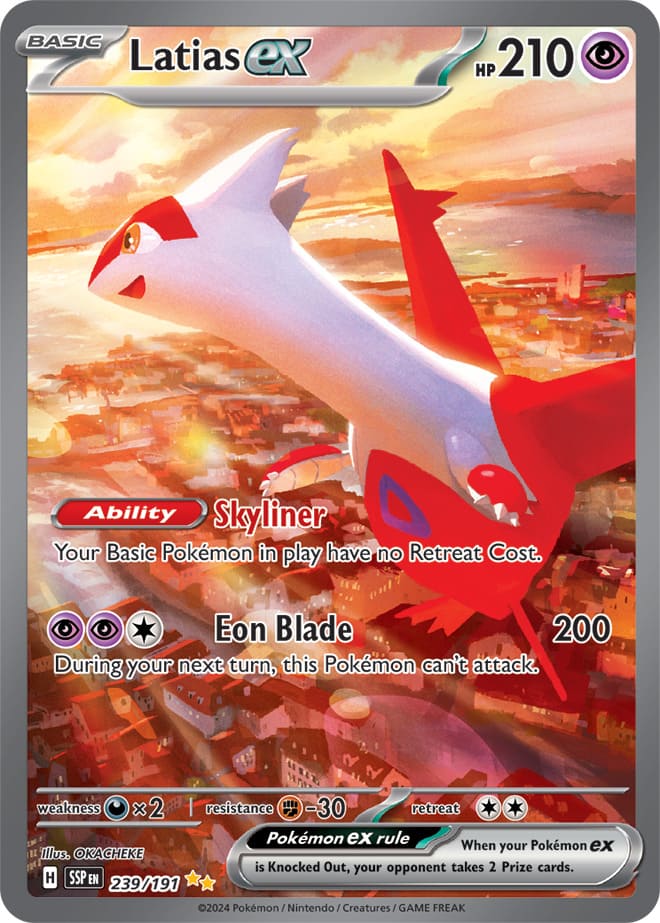 239/191 - Latias ex - [SPECIAL] Illustration Rare Surging Sparks – Cherry Collectables