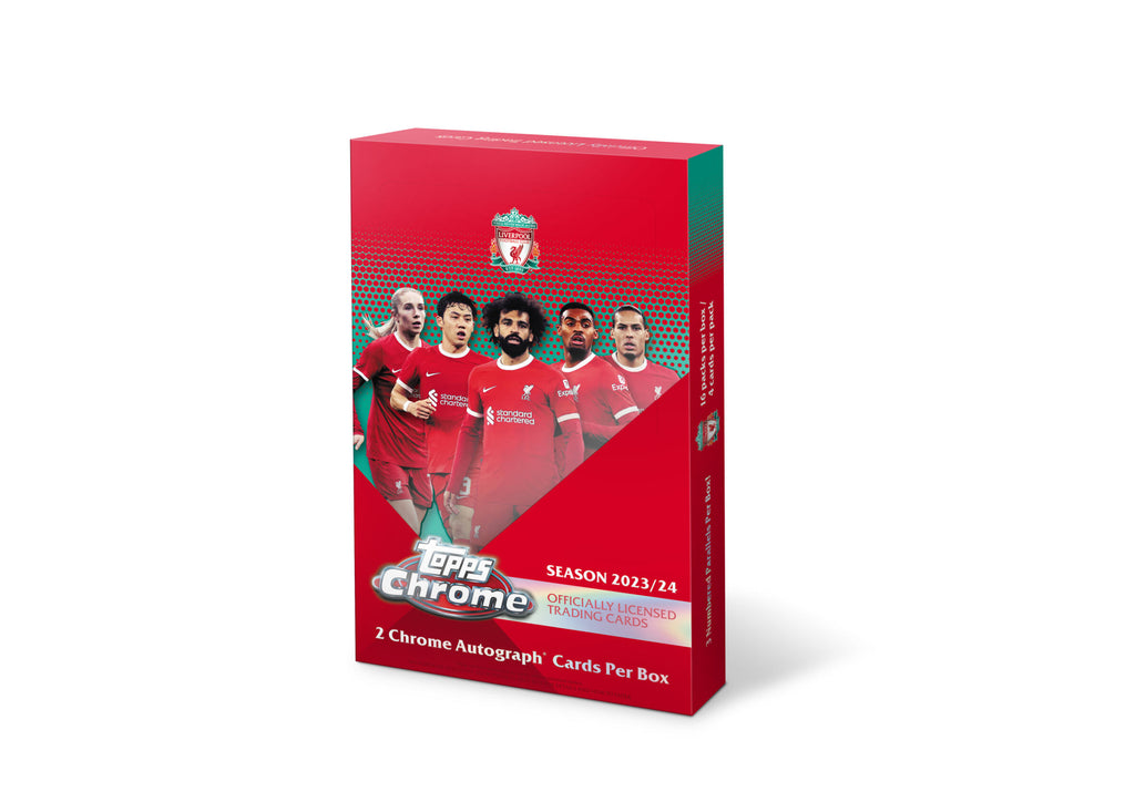 2023/24 Topps Chrome Liverpool FC Soccer Team Set Box | Superfractor ...