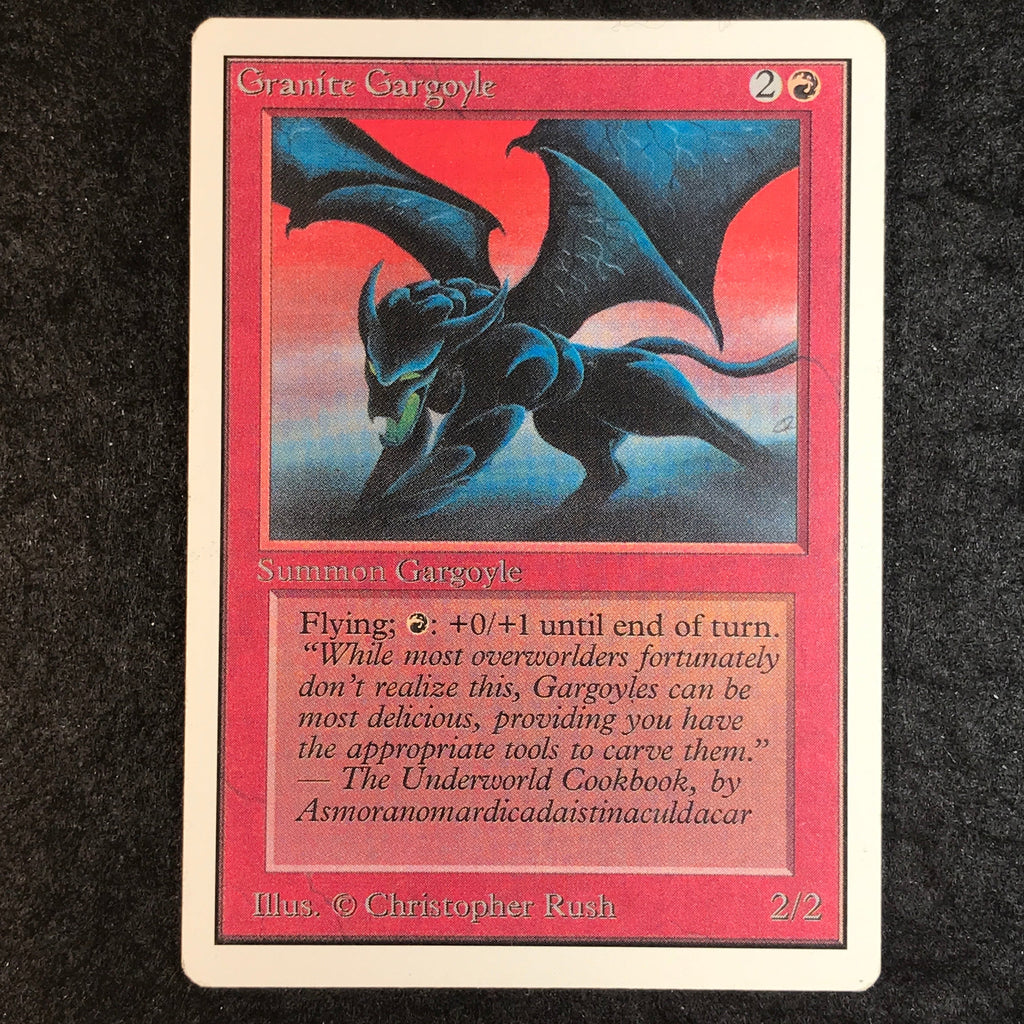 Granite Gargoyle - Rare - 1993 Magic the Gathering Unlimited Edition ...