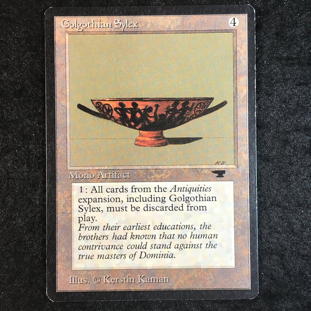 Golgothian Sylex - Rare - 1993 Magic the Gathering Unlimited Edition ...