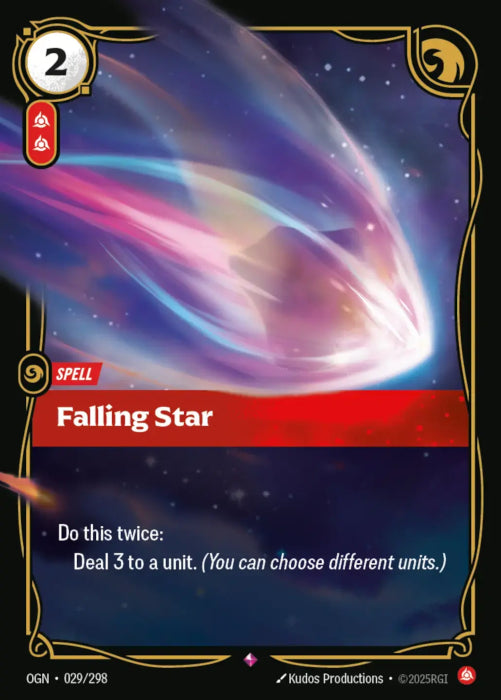 Falling Star - 029/298 - Rare - Riftbound - Origins – Cherry Collectables