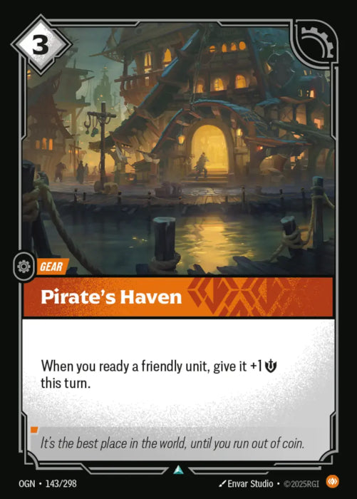 PLAYSET (3) 3x Pirate's Haven - 143/298 - Uncommon - Riftbound - Origi ...