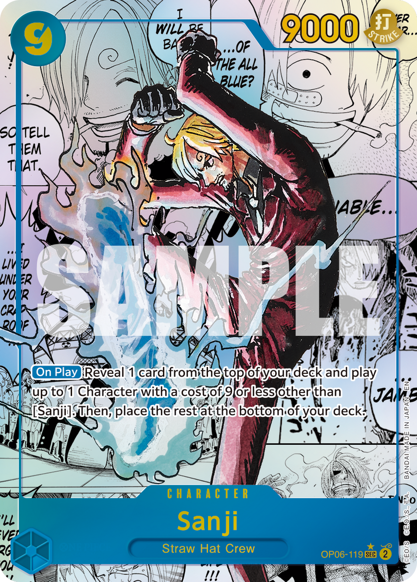 [ MANGA ] Sanji - OP06-119 - SEC [PRB-02] Premium Booster - THE BEST ...