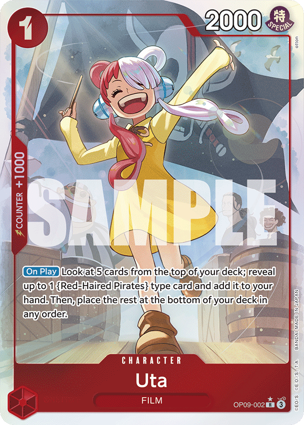 OP09-002 - [ALTERNATE ART] Uta R OP-09 Emperors in the New World – Cherry Collectables
