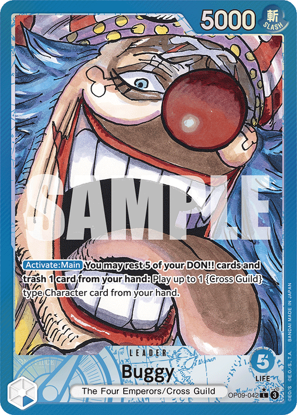 OP09-042 - [ALTERNATE ART] Buggy (042) - L OP-09 Emperors in the New ...