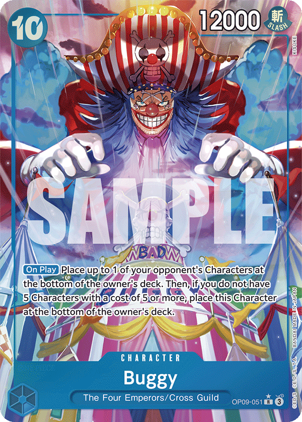 OP09-051 - [ALTERNATE ART] Buggy (051) R OP-09 Emperors in the New ...