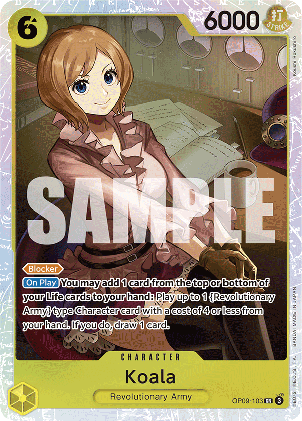 OP09-103 - Koala - Super Rare OP09 Emperors in the New World – Cherry ...
