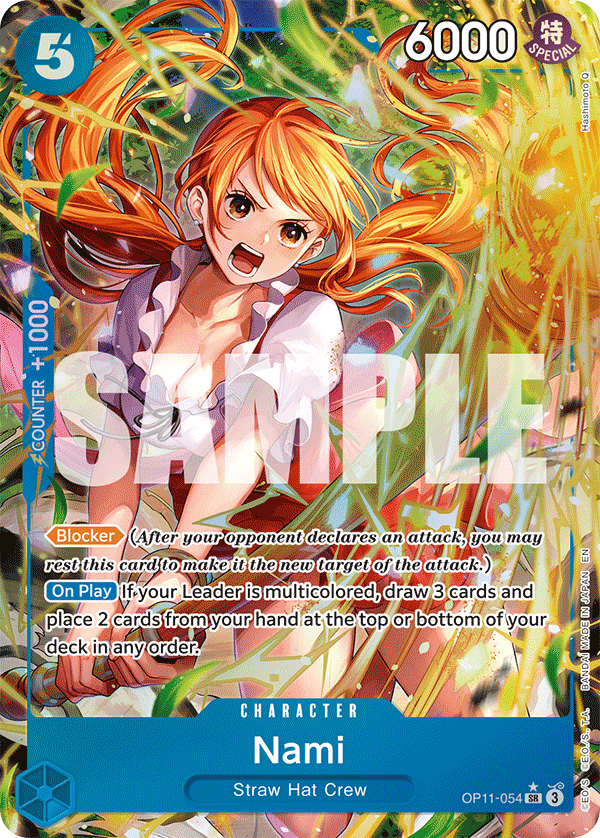 [ALTERNATE ART] Nami (054) OP11-054 - SR OP-11 A Fist of Divine Speed – Cherry Collectables