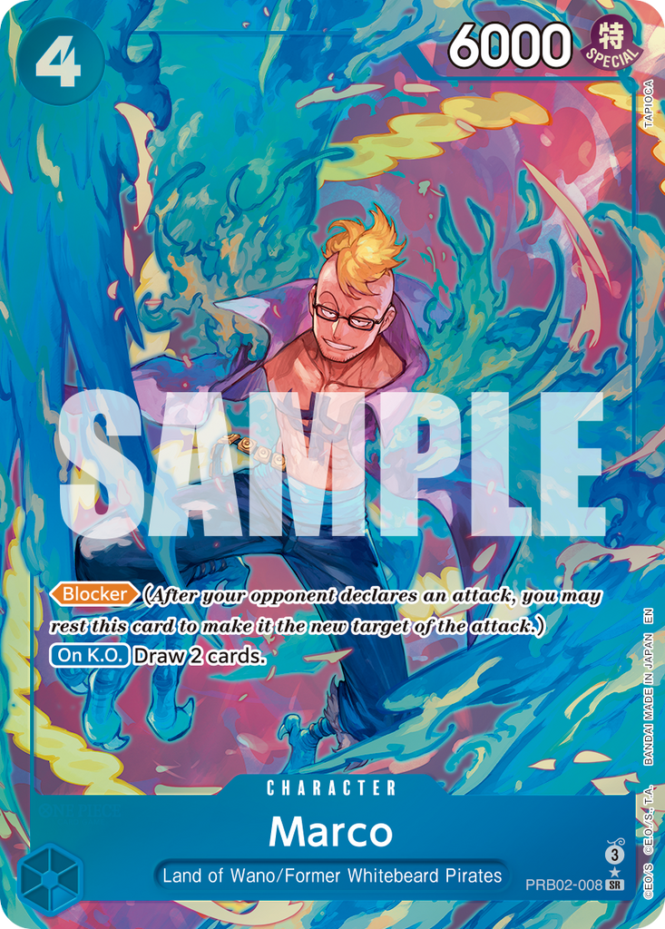 [ALTERNATE ART] Marco - #PRB02-008 SR [PRB-02] Premium Booster - THE B ...