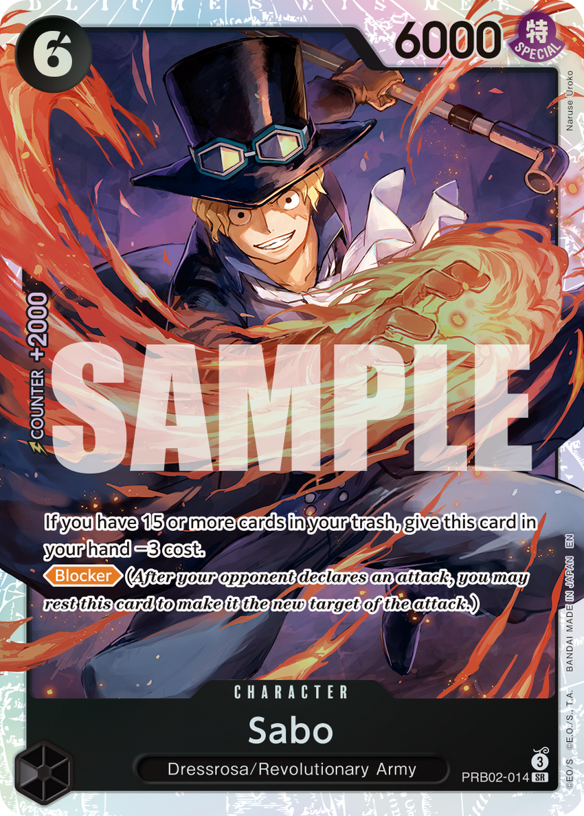 Sabo [PRB02] #PRB02-014 - SUPER RARE [PRB-02] Premium Booster - THE BE ...