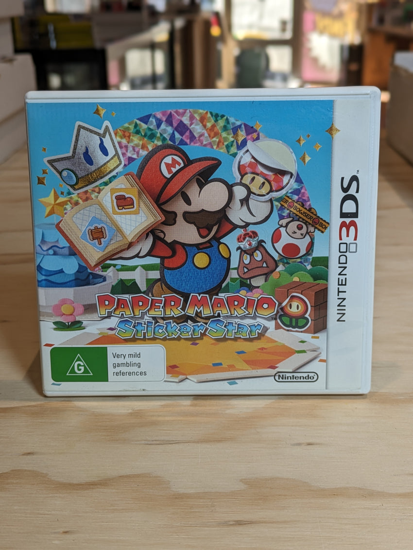 PAPER MARIO STICKER STAR Nintendo 3DS Aus PAL – Cherry Collectables