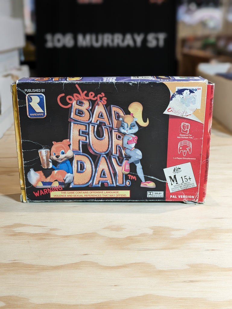 CONKERS BAD FUR DAY Nintendo 64 PAL Boxed Game – Cherry Collectables