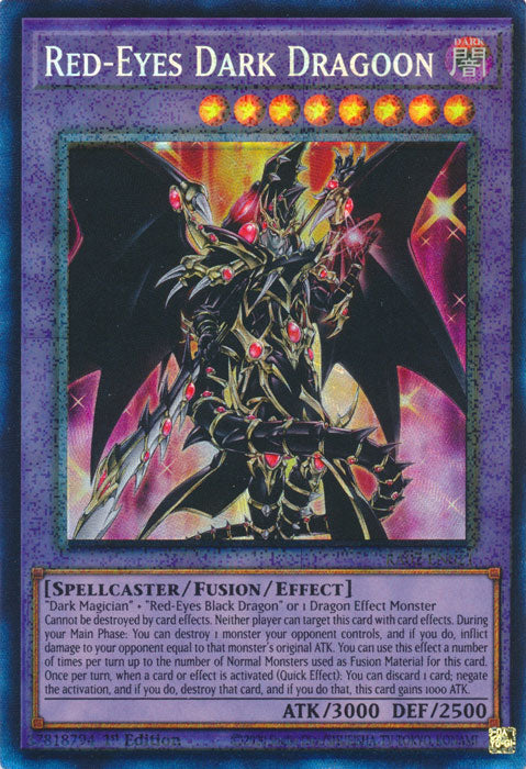 COLLECTOR'S RARE Red-Eyes Dark Dragoon - RA02-EN021 - 1st Edition ...