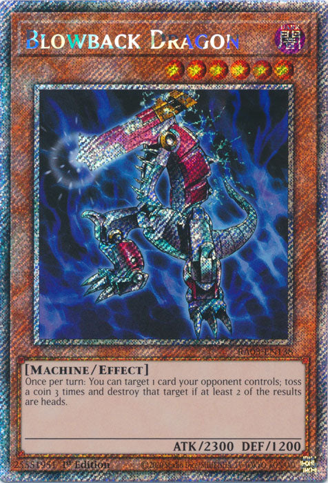 [PLATINUM] Blowback Dragon - RA03-EN138 - 1st Edition – Cherry Collectables