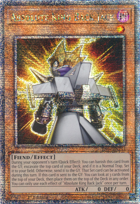 [QUARTER CENTURY SECRET RARE] Absolute King Back Jack - RA04-EN244 ...