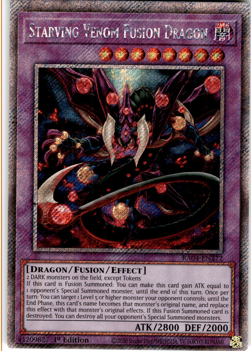 [PLATINUM] Starving Venom Fusion Dragon - RA04-EN272 – Cherry Collectables