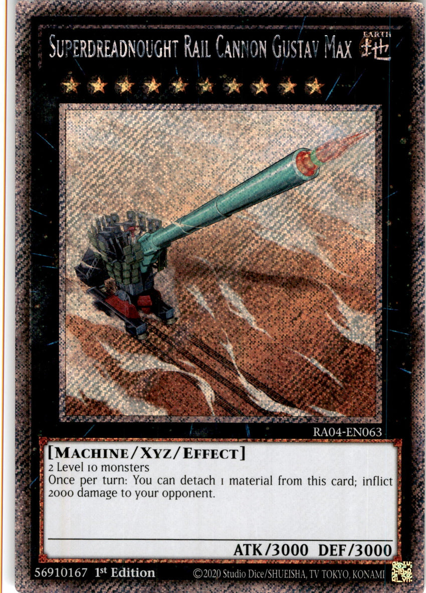 [PLATINUM] Superdreadnought Rail Cannon Gustav Max - RA04-EN063 – Cherry Collectables