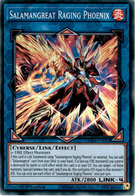 [SUPER RARE] Salamangreat Raging Phoenix - RA04-EN083 – Cherry Collectables