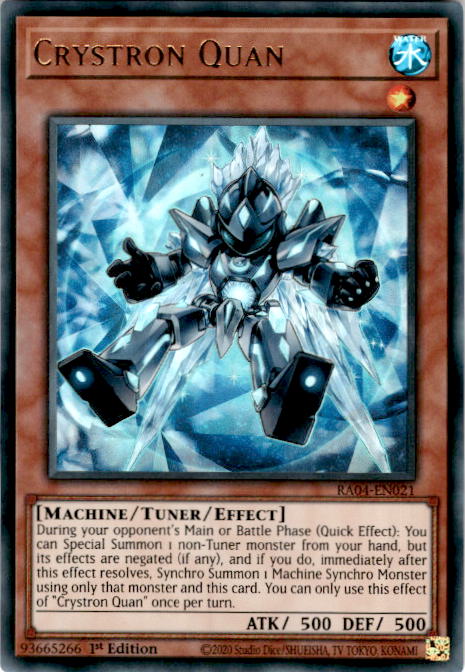 [ULTIMATE RARE] Crystron Quan - RA04-EN021 – Cherry Collectables