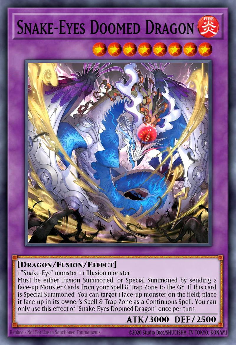 [COLLECTOR'S RARE] Snake-Eyes Doomed Dragon - RA05-EN039 - 1st Edition ...