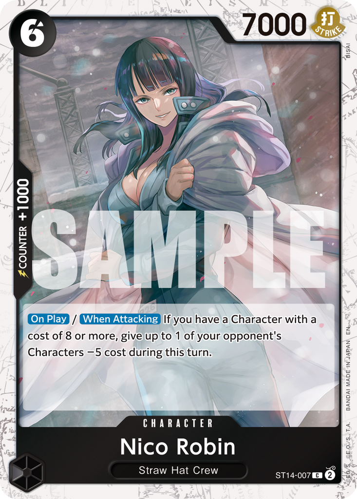 Nico Robin (BLACK) - ST14-007 - [PIRATE FOIL] [PRB-02] Premium Booster ...