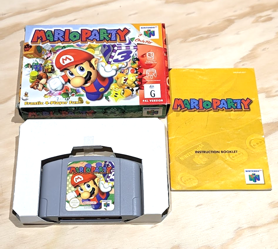 MARIO PARTY Nintendo 64 PAL Boxed Game – Cherry Collectables