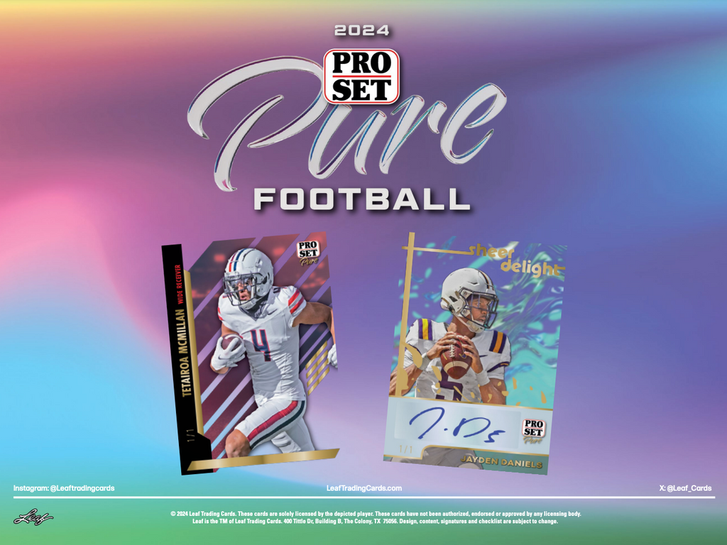2024 Leaf Pro Set Pure Football Hobby Box | Caleb Williams Pure gold ...