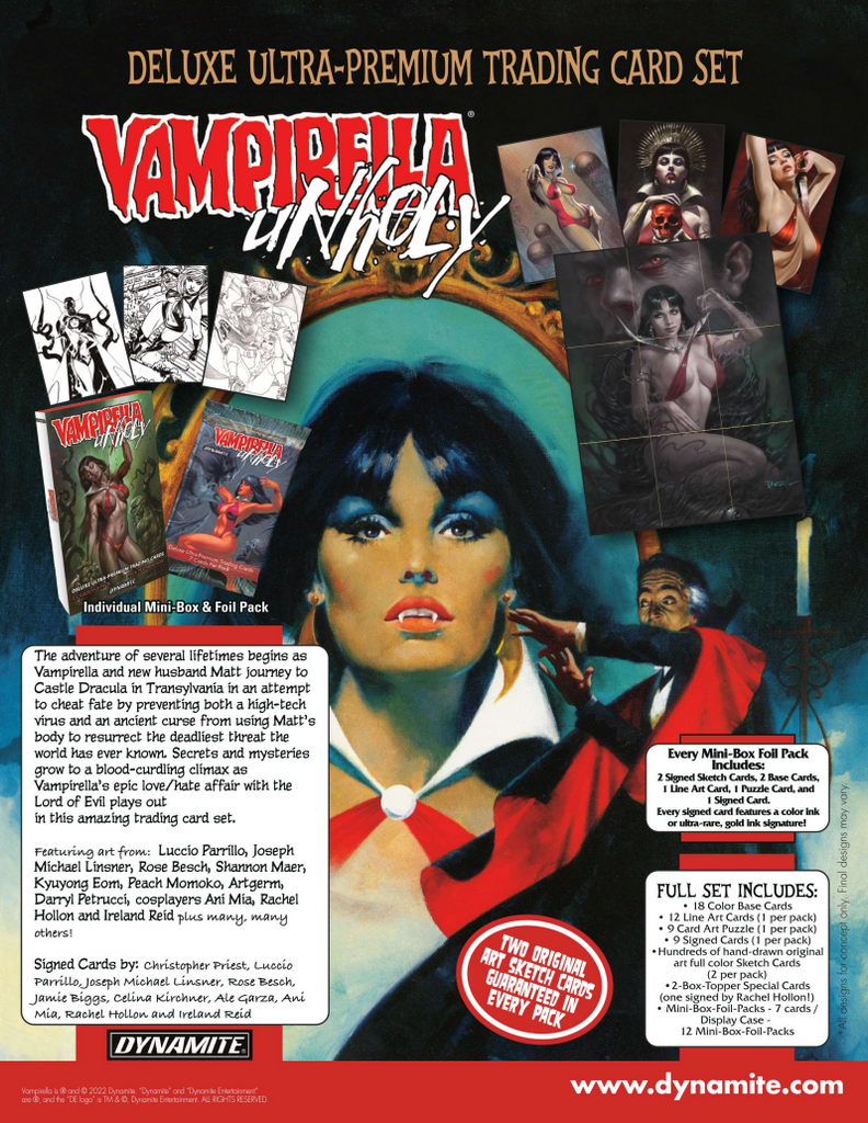 2022 Dynamite Vampirella Unholy Trading Cards Deluxe Mini-Box – Cherry ...