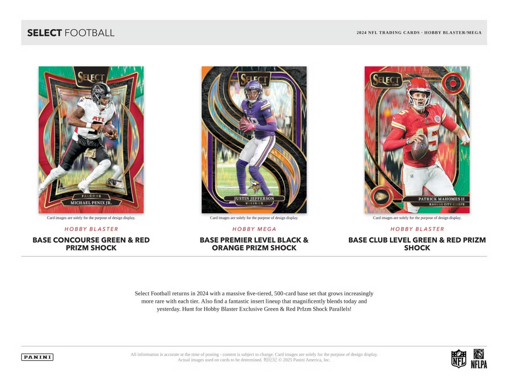 2024 Panini Select Football Hobby Mega Box | Jayden Daniels RC – Cherry ...