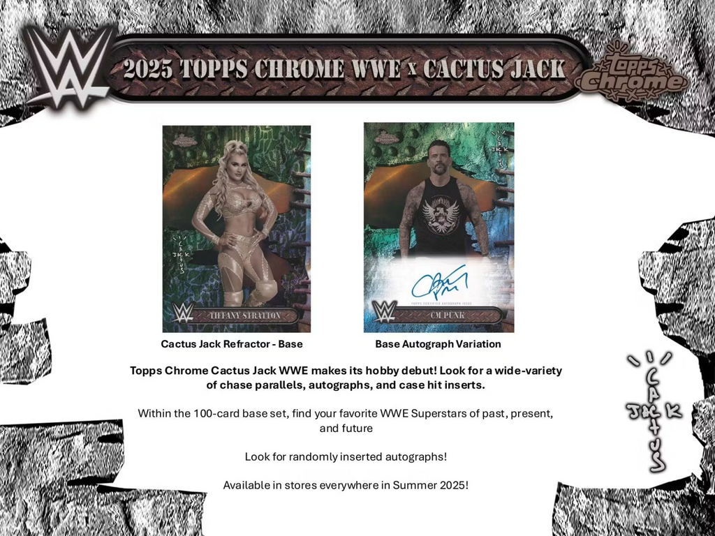 2025 WWE Topps Chrome x Cactus Jack Hobby 2-Box Opening #29404 - Wrest ...