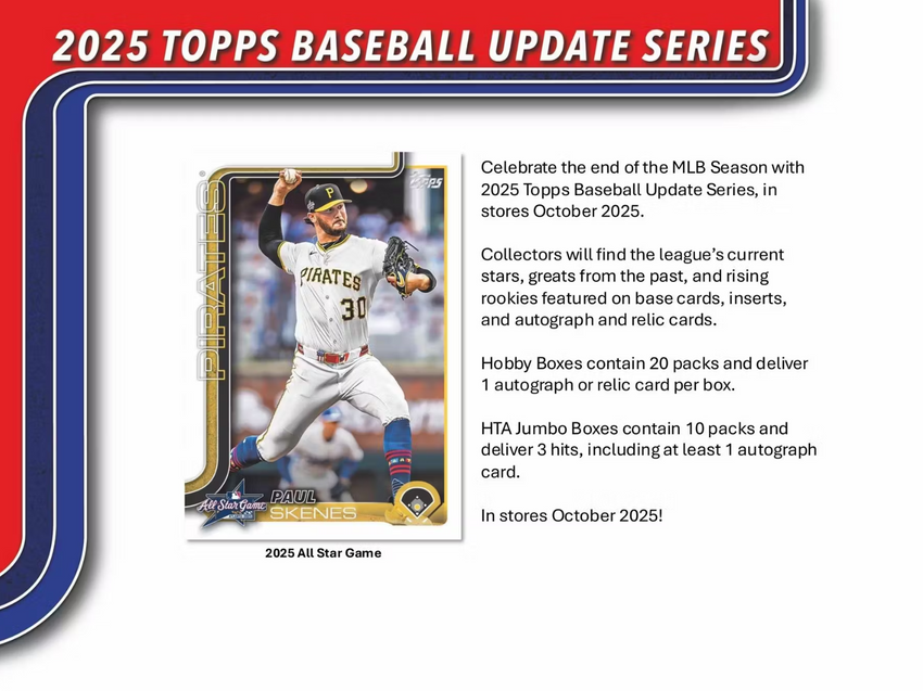 2025 Topps Update Series Baseball Jumbo Box| Ohtani Foilfractor Auto ...