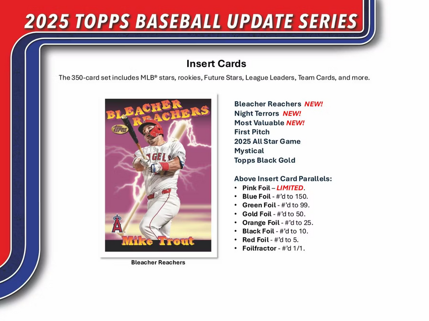 2025 Topps Update Series Baseball Jumbo Box| Ohtani Foilfractor Auto ...