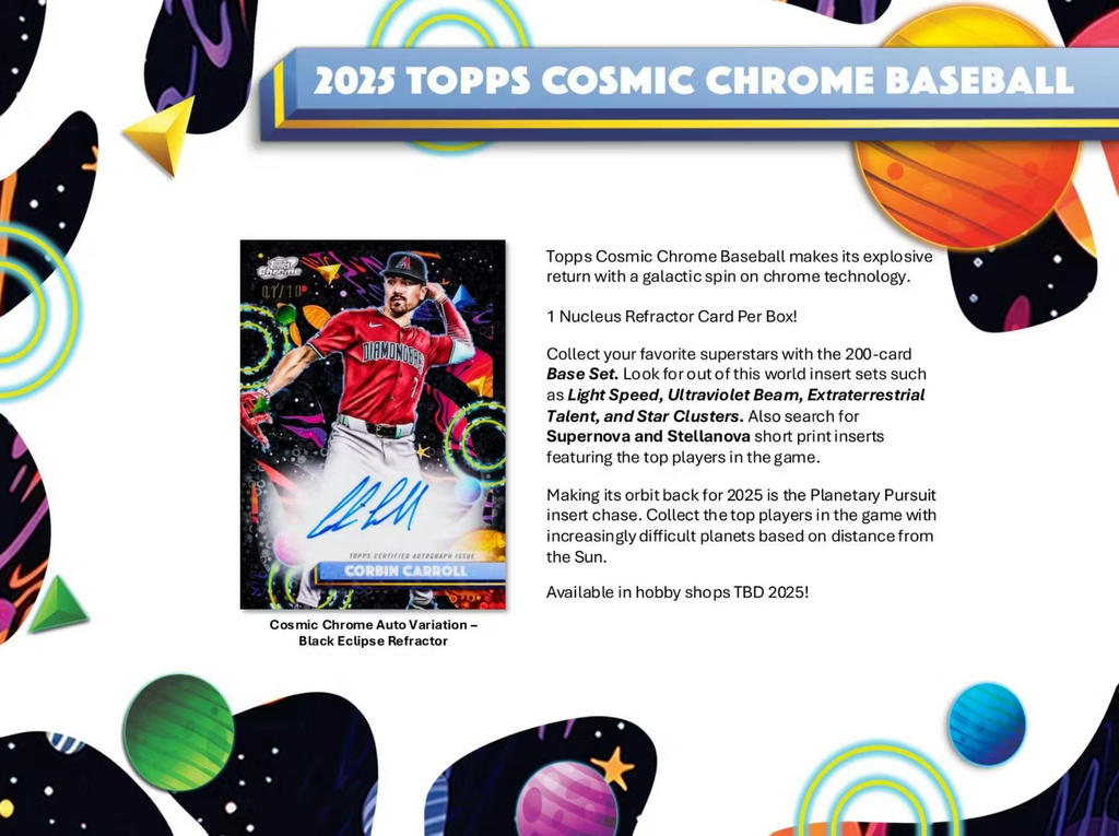 2025 Topps Chrome Cosmic Baseball 1 Box Opening - #31119・Team Based (J ...