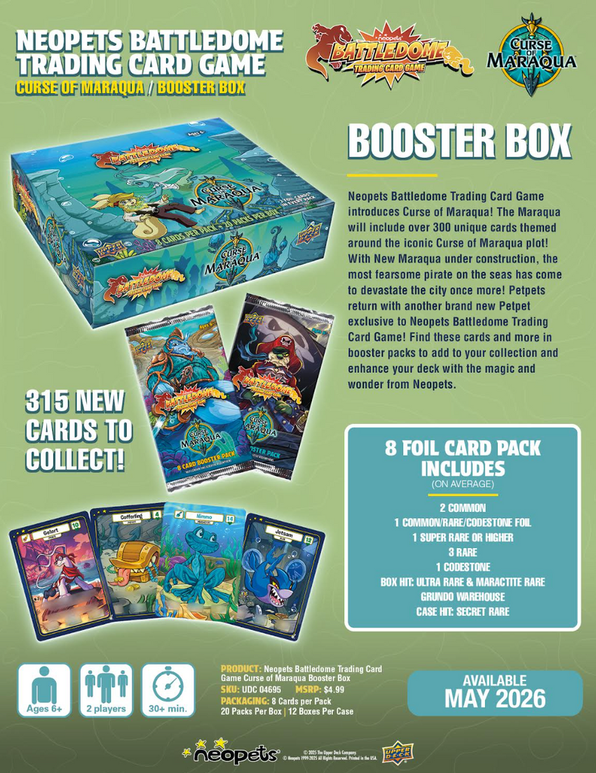 Neopets Battledome TCG: Curse of Maraqua Booster Box (Pre Order ...