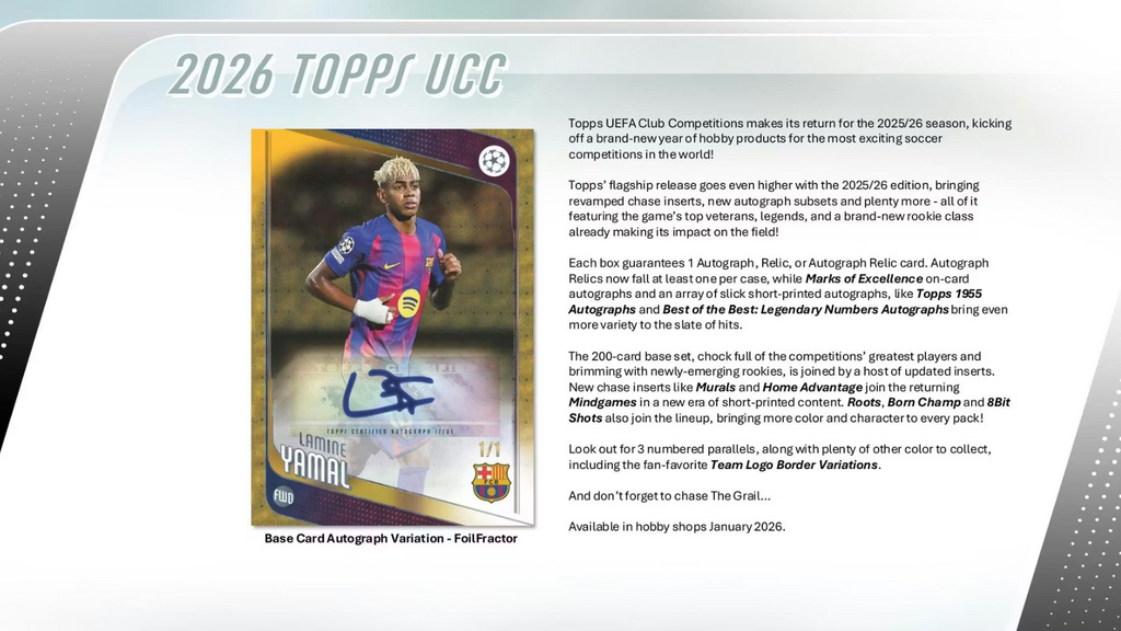 25/26 Topps UEFA Club Competitions Soccer Hobby 12 Box Case Opening #3 ...