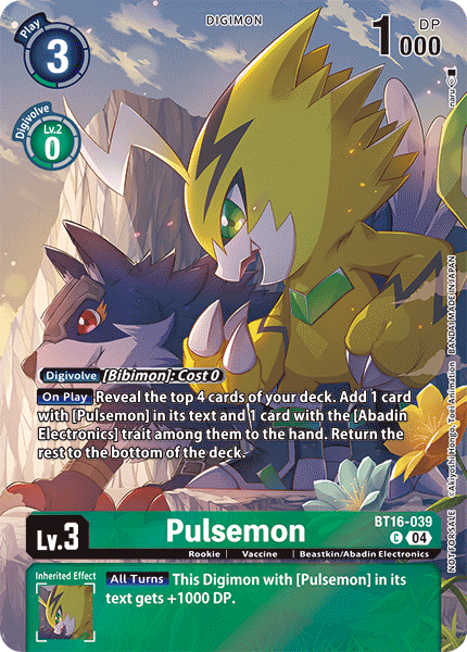 Pulsemon (BT16-039) - Legend Pack 2024 Box Topper EX07 Digimon Liberat ...