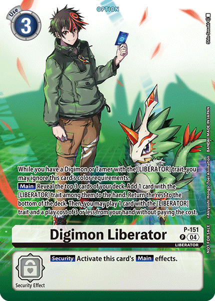 Digimon Liberator (P-151) - Legend Pack 2024 Box Topper EX07 Digimon L ...
