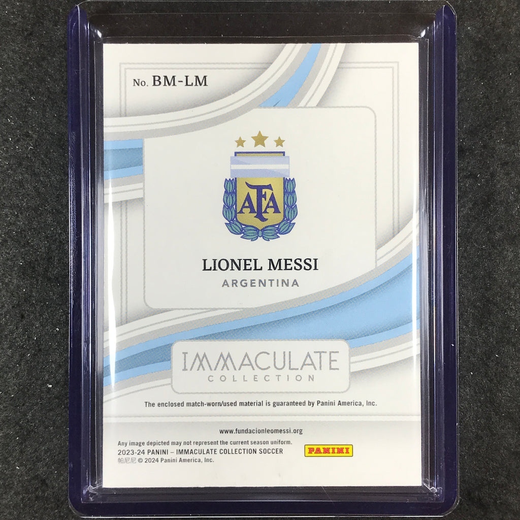 2023-24 Immaculate Soccer LIONEL MESSI Boot Memorabilia Relic 7/13 ...