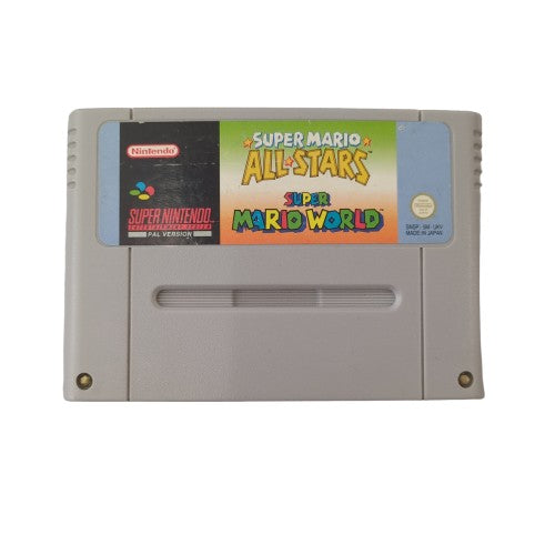 Super Mario All Stars + Super Mario World Super Nintendo Pal Cartridge ...