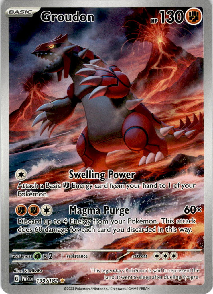 199/182 - Groudon - 199/182 - Illustration Rare Paradox Rift – Cherry ...