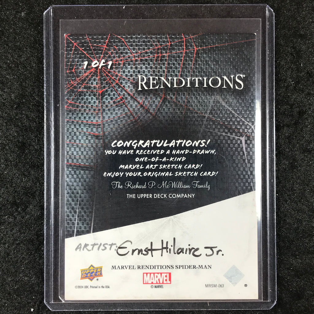 2024 Marvel Renditions Spider-Man SILK Artist Sketch ERNST HILAIRE JR ...