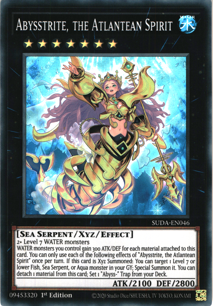 Abysstrite, the Atlantean Spirit - SUDA-EN046 - Super Rare 1st Edition ...
